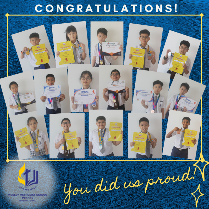 Wesley Methodist School Penang | Math Competition Winners